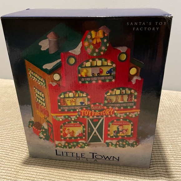 little Town USA | Holiday | Christmas Village Santas Toy Factory | Poshmark